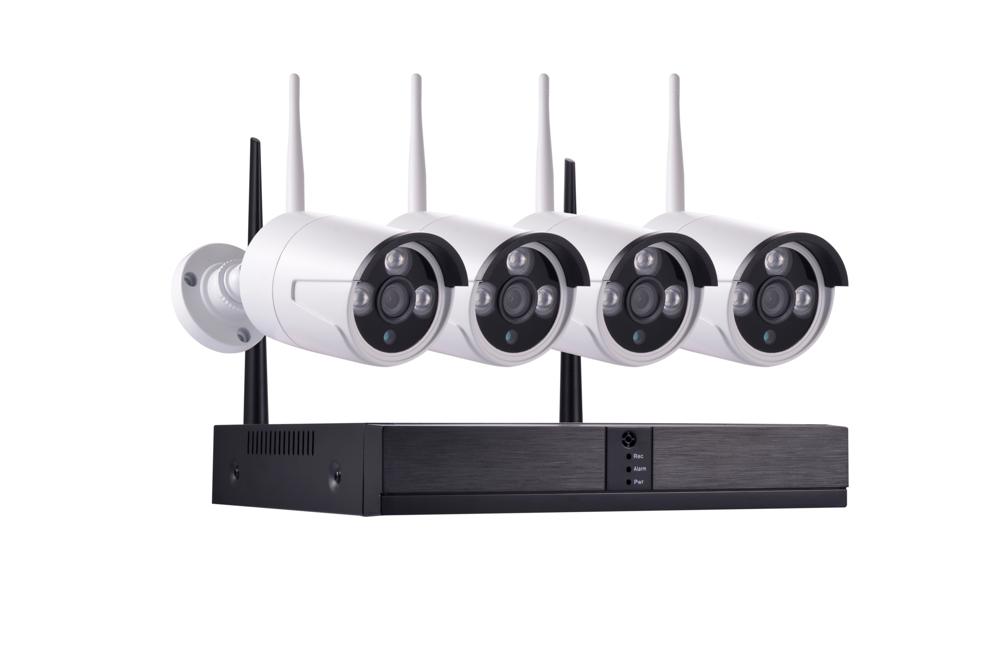 Kit Videosorveglianza IP Wifi, HD 3MP, NVR 4K e 4 Telecamere da esterno ...